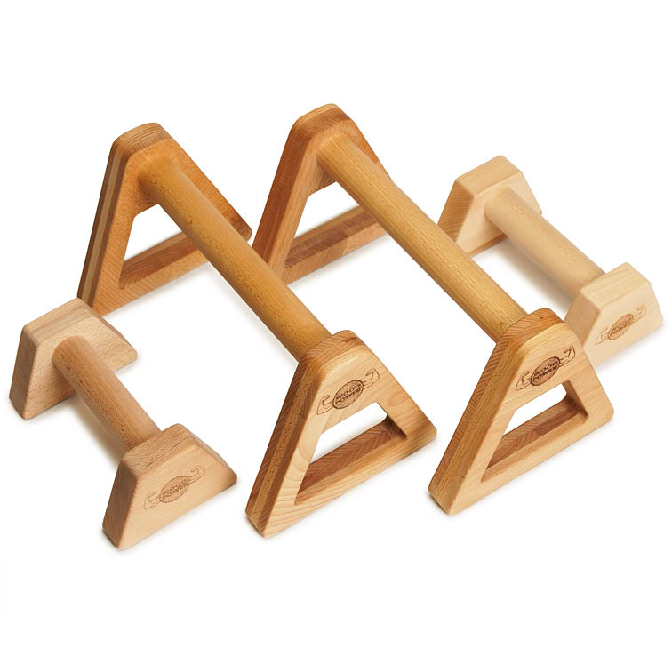 WoodPower® Parallettes Push Up Bars Handles Set